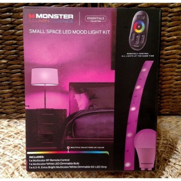 Monster | Other | Monster Mood Light Kit Small Space Led Bulb 65ft ...